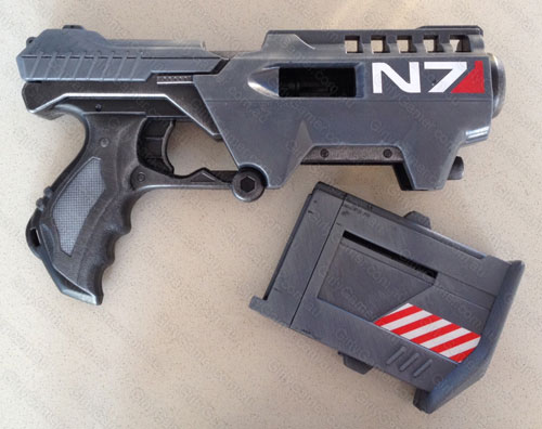 Lanard Shell Shock X6 Mass Effect Blaster Pistol Mod Nerfenstein Prop Maker Nerf Mods Video
