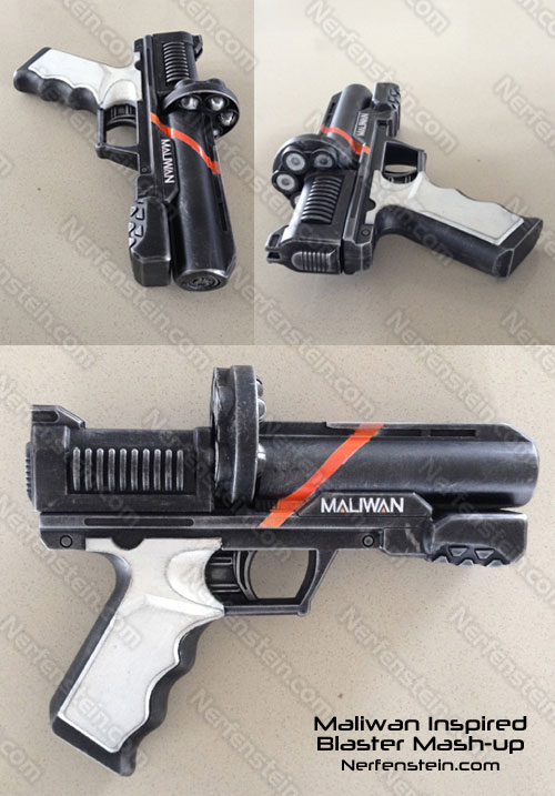 Borderlands inspired Maliwan blaster mash-up mod | Nerfenstein aka ...