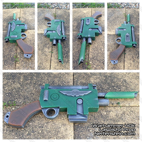 Warhammer 40K Imperial Laspistol scratch built prop gun – Board Game ...