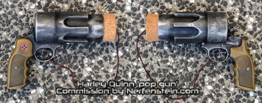 Harley Quinn giant hammer cosplay prop and pop gun | Nerfenstein aka ...