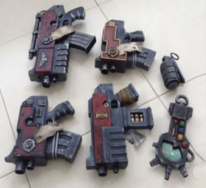 Prop lot Warhammer 40K Bolt guns, Auspex and Grenade props complete ...